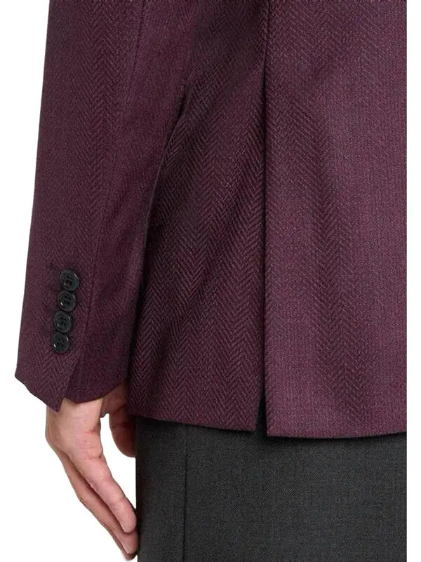 Emporio Armani Apos;s G-line Wool Slim Herringbone Sport Coat - Solid Dark