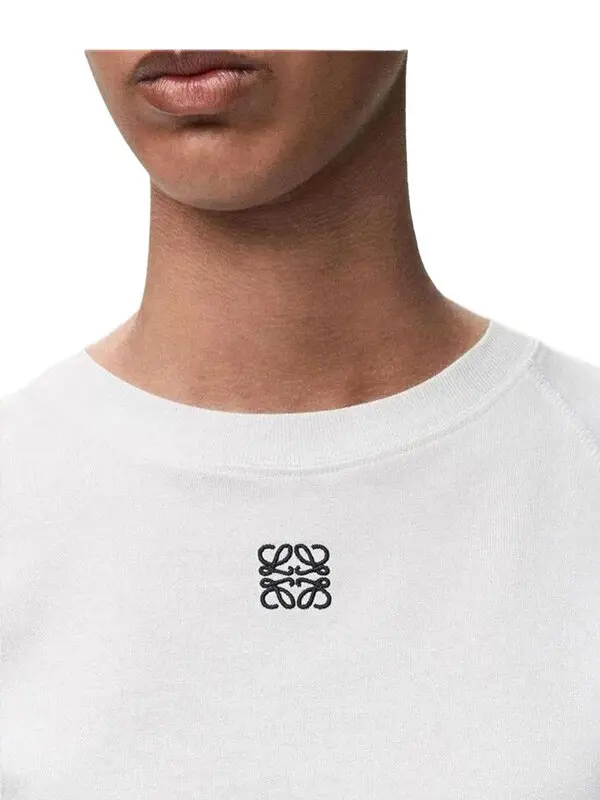 Loewe Fit Cap-sleeve T-shirt - White