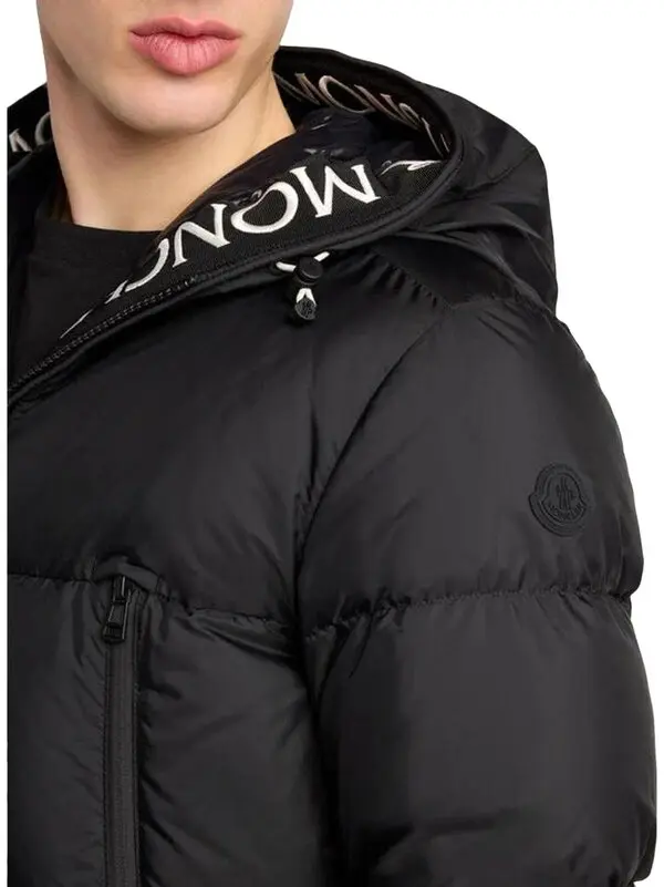 Moncler Apos;s Montcla Logo Hooded Down Jacket - Black