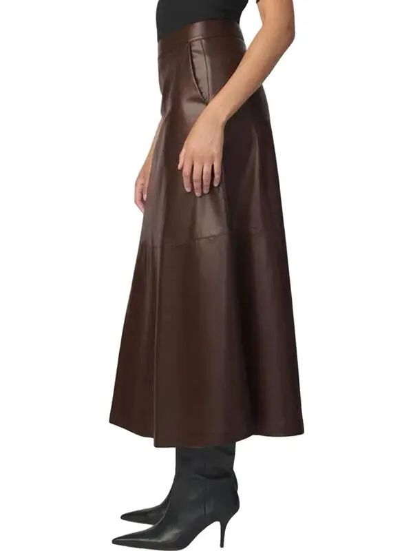 JOE & APOS;S JEANS Joe's Jeans X Dani Michelle The Tavi Faux-leather Maxi Skirt - Dark Choco