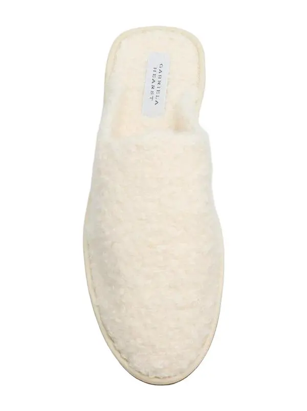 Gabriela Hearst Bristol Flat Slippers - Ivory