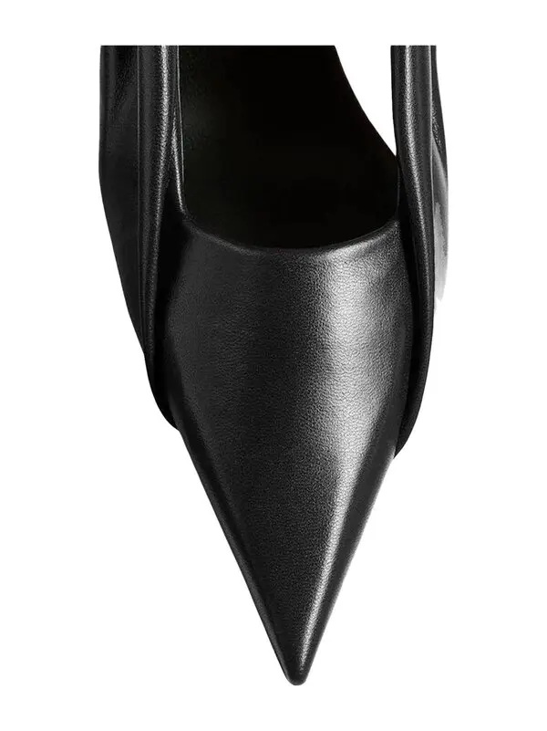 Khaite Eve 85mm Leather Pumps - Black