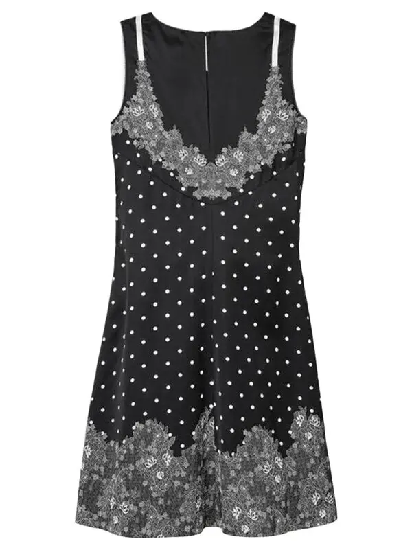Marc Jacobs Trompe L & Apos;oeil Slip Midi Dress - Black Multi