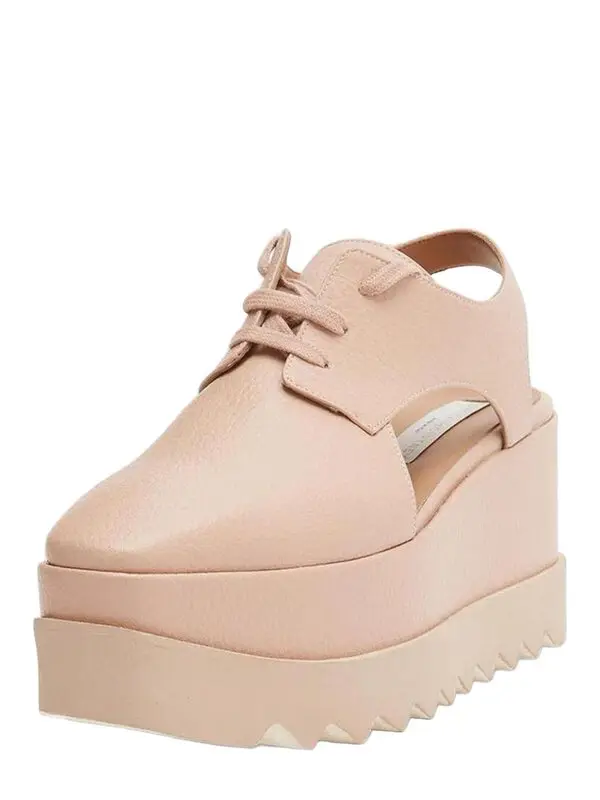Stella McCartney 85mm Elyse Slingback Platform Sandals - Blush