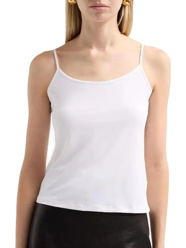Majestic Filatures Slim Stretch Jersey Cami - Blanc