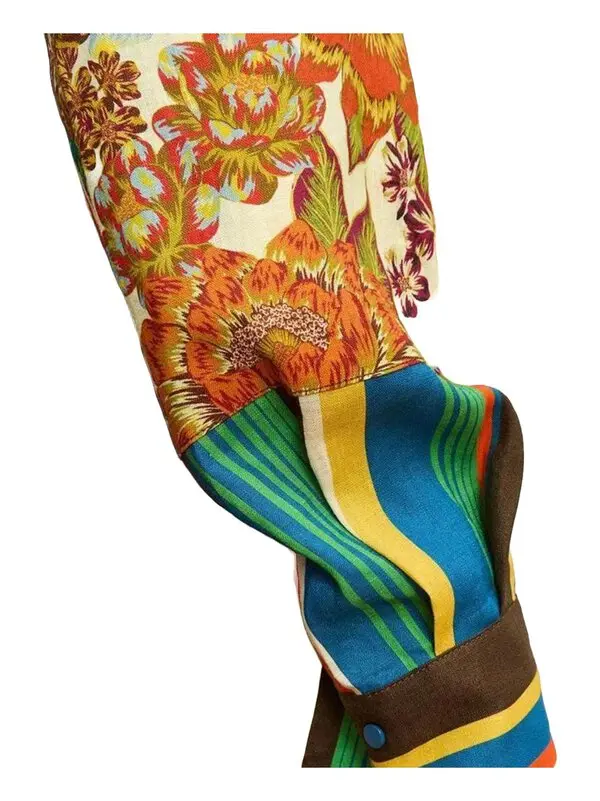 ALEMAIS Charlie Linen Printed Shirt - Multi