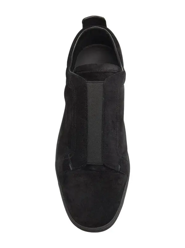 CHRISTIAN LOUBOUTIN Apos;s St Louis Suede Slip-on Sneakers - Black