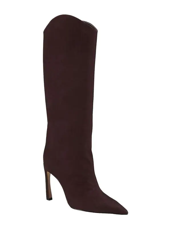Schutz Maryana Nubuck Knee-high Boots - Dark Choco