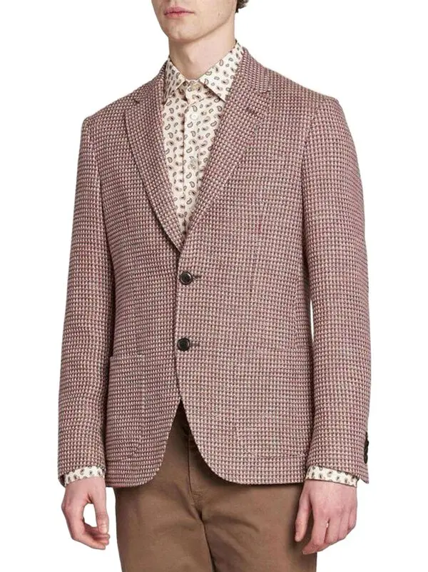 Etro Apos;s Single-breasted Tweed Jacket - Multicolou