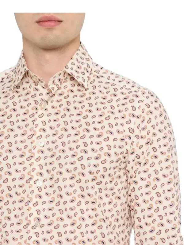 Etro Apos;s Paisley-print Cotton Sport Shirt - White Base