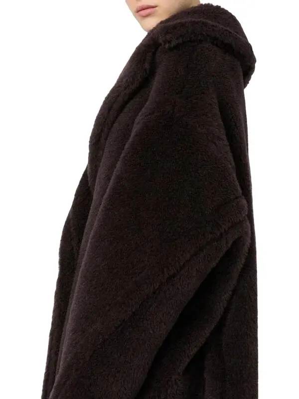 Max Mara Teddy Bear Oversized Icon Coat - Dark Brown