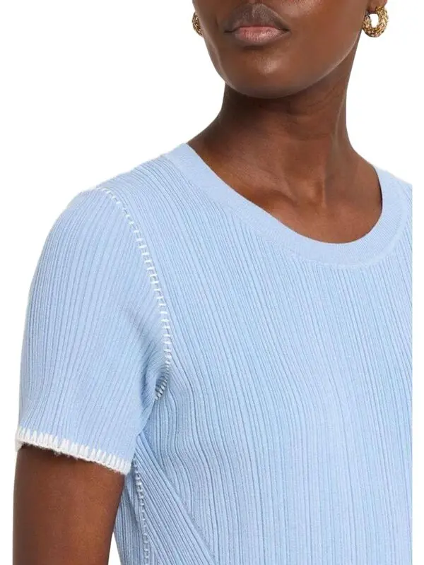 Rag & Bone Harper Printed Midi Dress - Sky