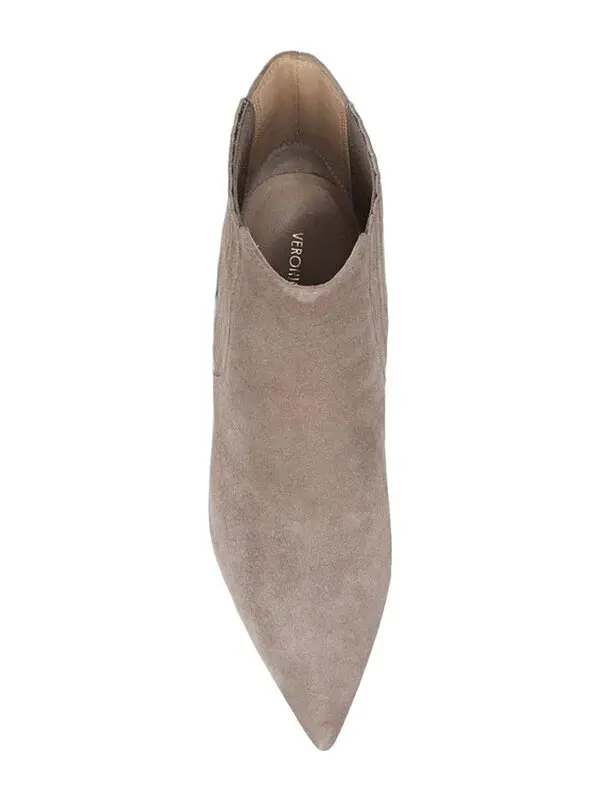 Veronica Beard 70mm Lisa Suede Ankle Booties - Bark