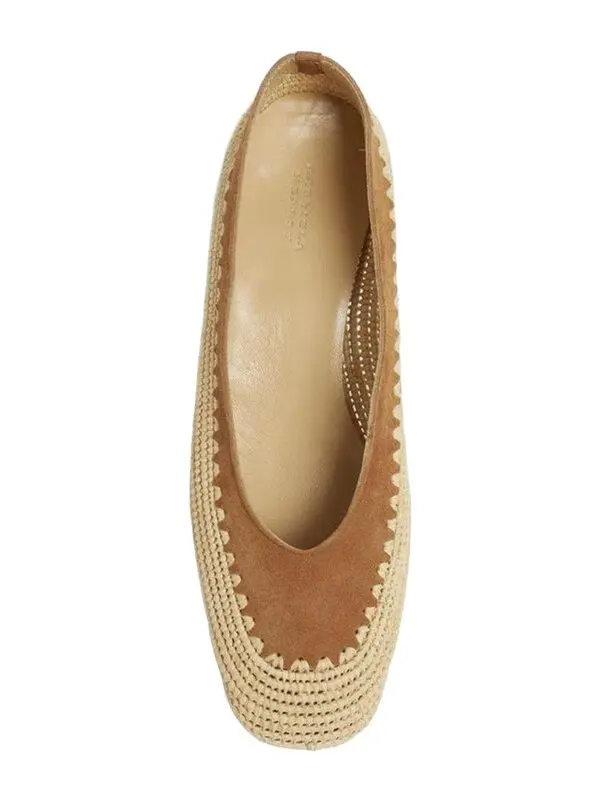 Gabriela Hearst Strength Raffia & Suede Block-heel Pumps - Camel