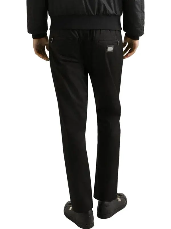 Dolce & Gabbana Core Stretch-cotton Drawstring Joggers - Black