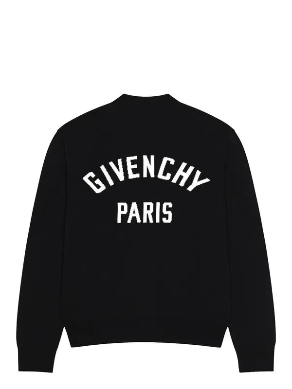 Givenchy Apos;s Couture Seam Knit Back-logo Cardigan - Black