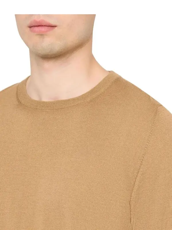 Isaia Apos;s Cashmere-silk Short-sleeve Shirt - Medium Bro