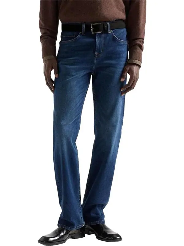 7 For All Mankind Apos;s Austyn Stretch Denim Straight-leg Jeans - Cloudrift