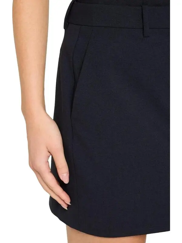 Theory Mini Trouser Skirt - Deep Navy