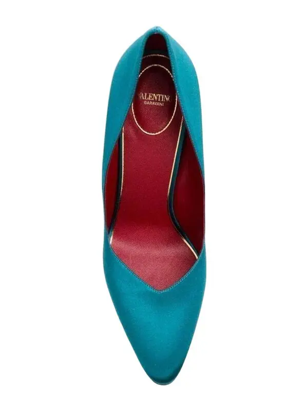 Valentino Garavani Satin Stiletto Pump - Blue