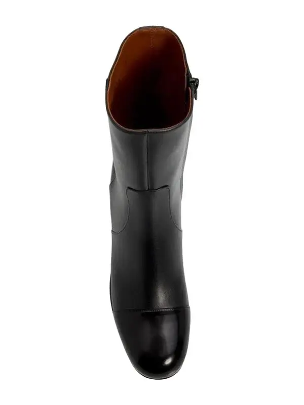 Valentino Garavani 60mm Zimmy Leather Ankle Boots - Nero