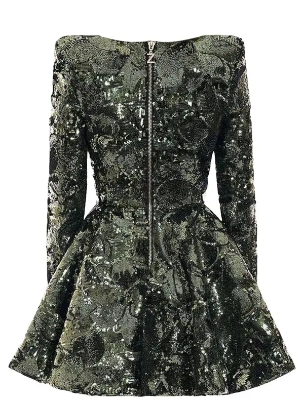 ZHIVAGO This Is Not Her Mini Dress - Olive