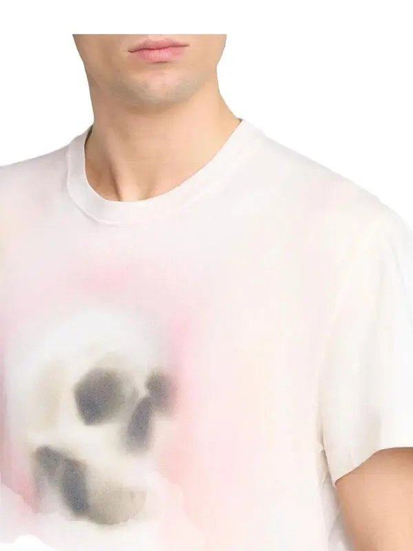 Alexander McQueen Apos;s Skull Haze Cotton T-shirt - Blackmulti