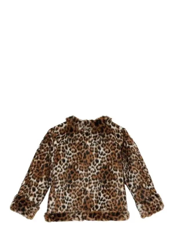 Marc Jacobs Faux Fur Leopard Print Jacket - Brown Multi