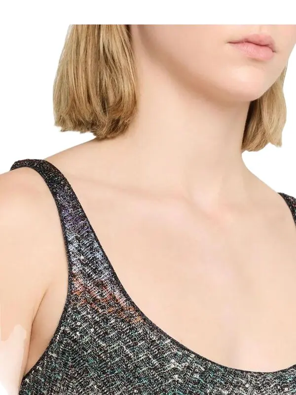 Missoni Sequin Wefted Loom Knit Mini Dress - Multi Dark
