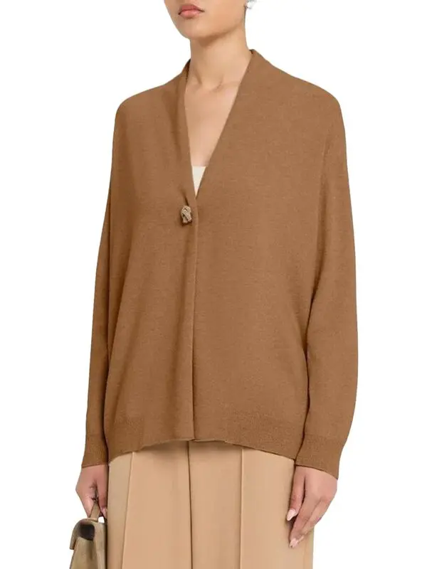 Fabiana Filippi Knot-embellished Knit Cardigan - Vimini