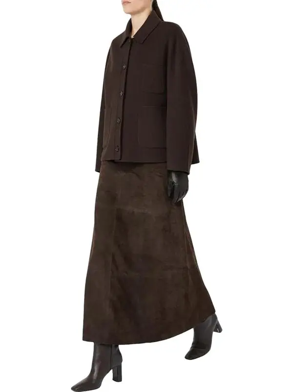 Max Mara Cloe Wool Shirt Jacket - Brown
