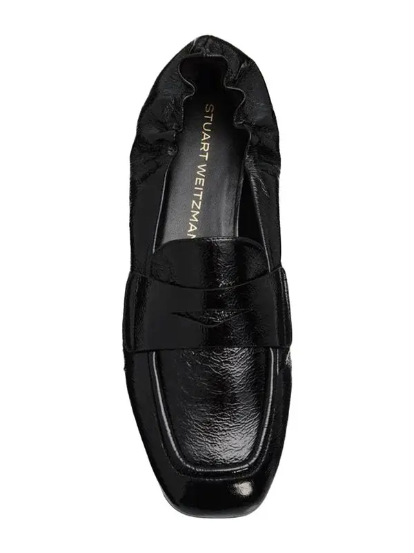 STUART WEITZMAN Bryant Patent Leather Penny Loafers - Black