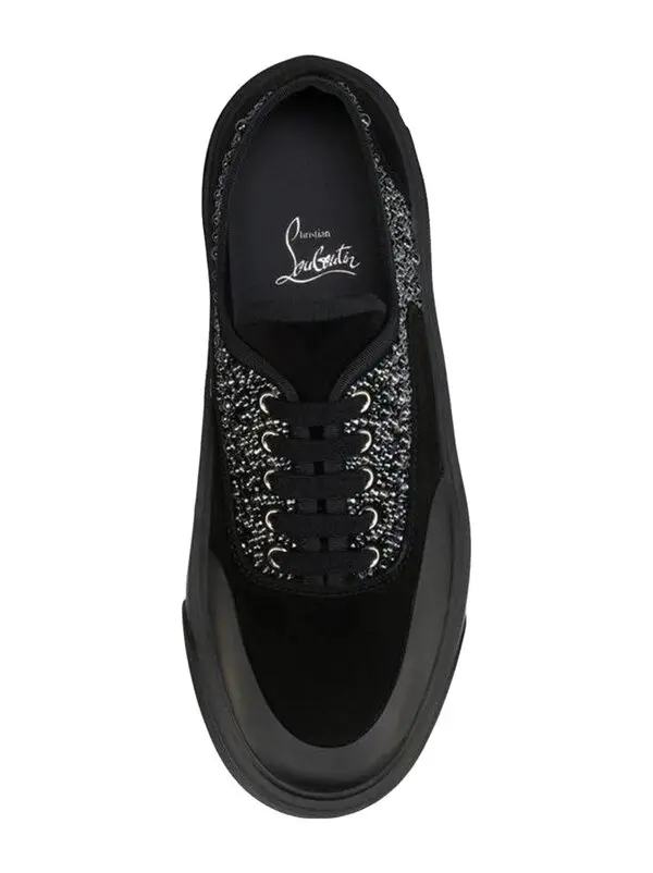 CHRISTIAN LOUBOUTIN Apos;s Tactical Skate Red Sole Low-top Sneakers - Black