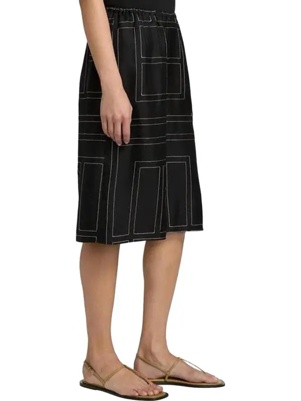TOTEME Monogram Silk Culottes - Black