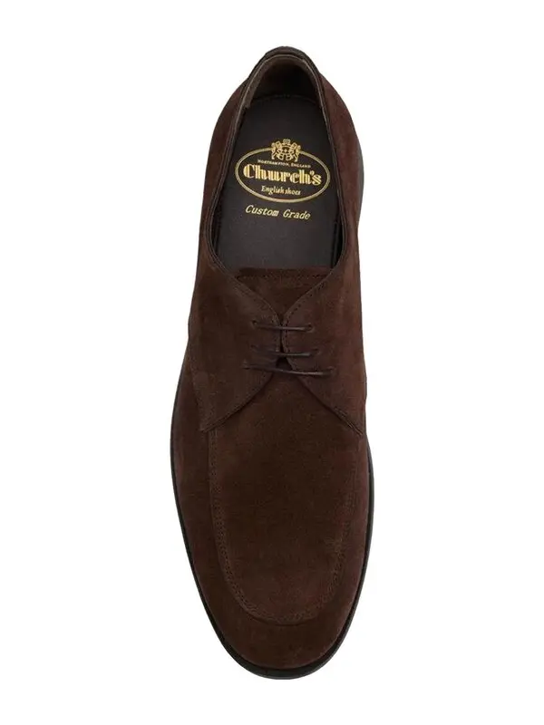 CHURCH & APOS;S Apos;s Salford Suede Rubber-sole Derby Shoes - Brown