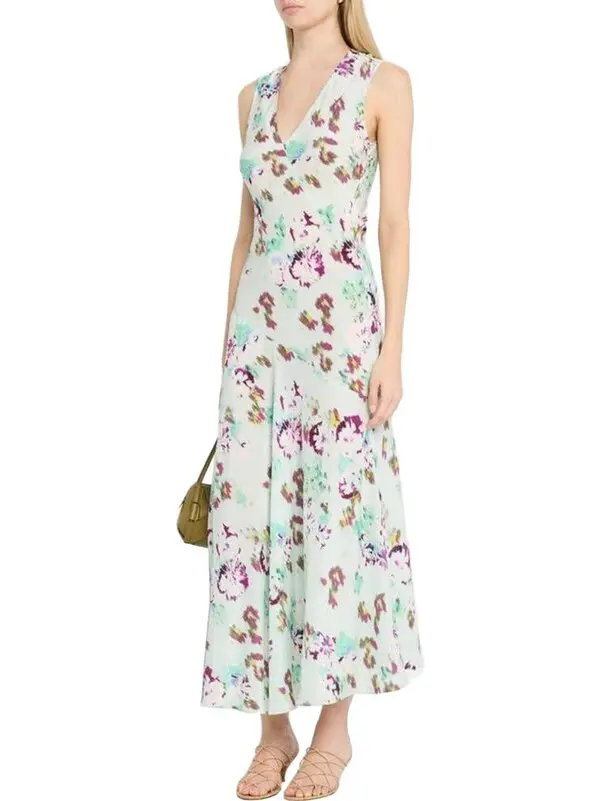 Ulla Johnson Elowen Floral Silk Maxi Dress - Oasis