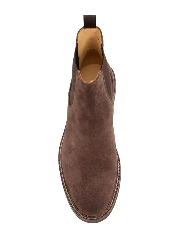 Brunello Cucinelli Apos;s Suede Chelsea Boots - Brown Multi
