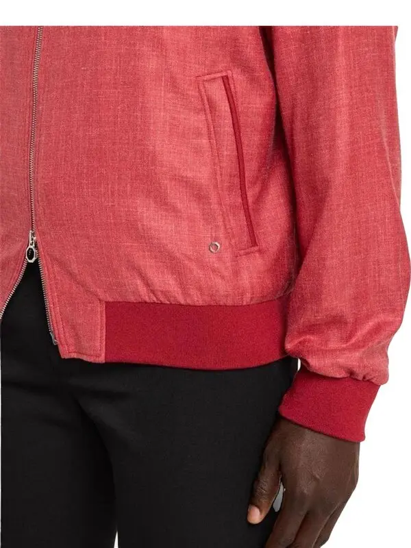 Stefano Ricci Apos;s Textured Linen-blend Jacket - Red