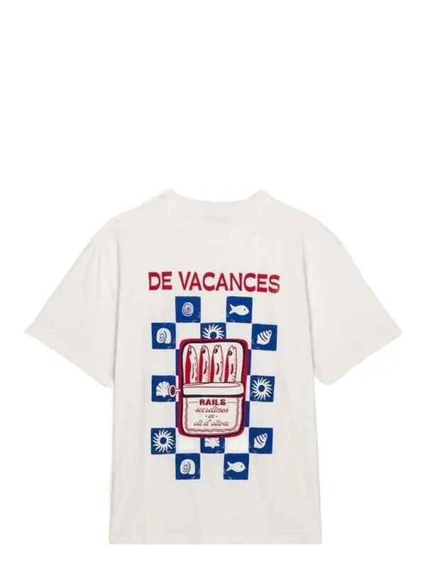 Rails Souvenir Crewneck Tee - Sardines