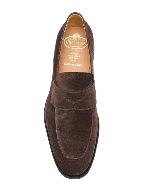 CHURCH & APOS;S Apos;s Hertford R 2.0 Suede Penny Loafers - Ebony