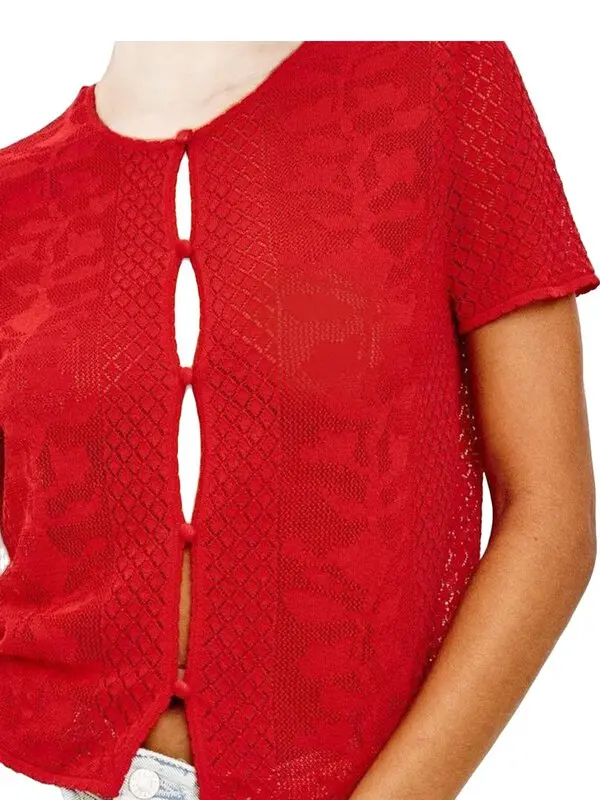 Rails Nina Lace Top - Tomato