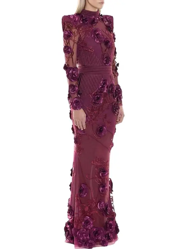ZHIVAGO One More Kiss Dear Gown - Plum