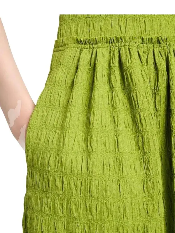 Proenza Schouler White Label Zoira Sleeveless Textured Cotton Maxi Dress - Apple