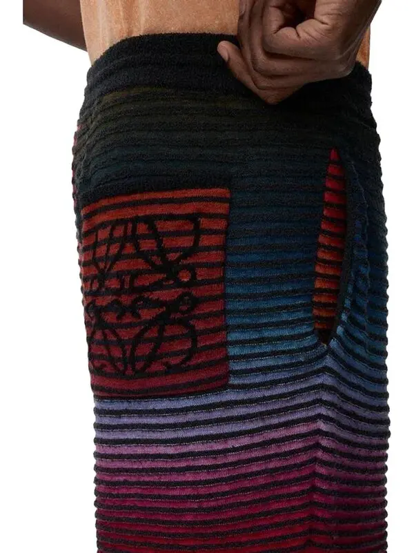 Loewe X Paula & Apos;s Ibiza & Apos;s Multi-stripe Knit Shorts - Multicolor