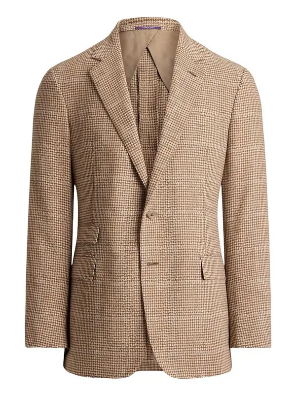 Ralph Lauren Purple Label Apos;s Kent Hand-tailored Plaid Sport Coat - Brown