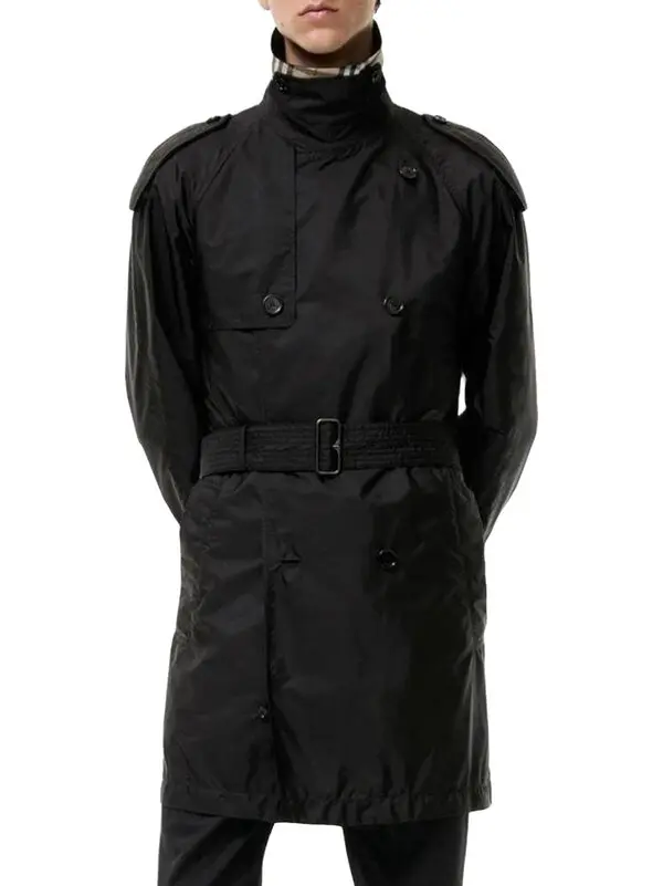 Burberry Apos;s Leadenham Nylon Trench Jacket - Black