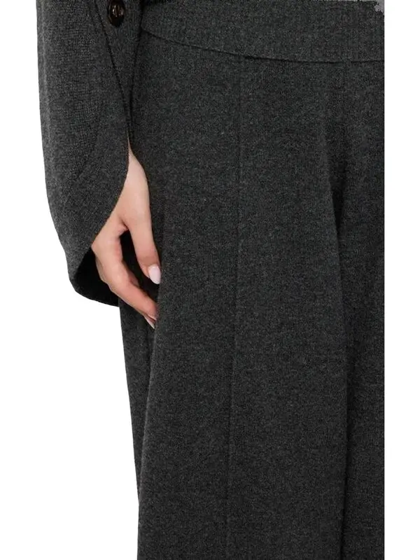 Zimmermann Valiant Knit Barrel-leg Pants - Graphite