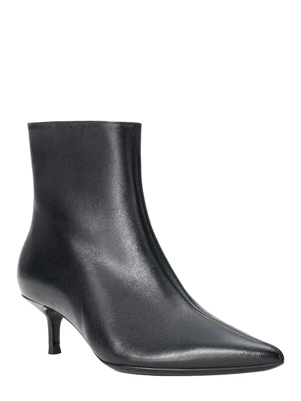 Staud 50mm Sebastian Leather Ankle Boots - Black