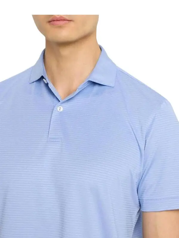 Peter Millar Apos;s Crown Crafted Empire Performance Jersey Polo Shirt - Iris Mist