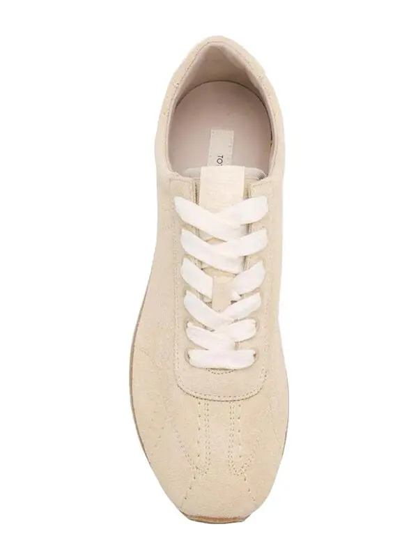 TOTEME Flex Suede Low-top Sneakers - Stone